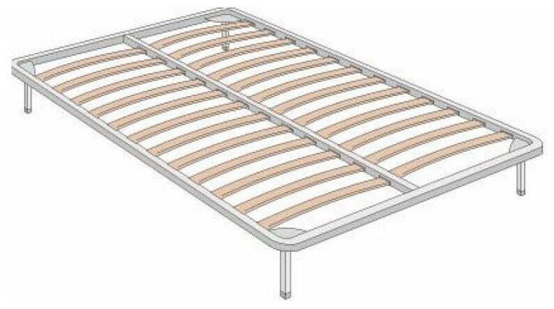 Ортопедическое основание с гибкими ламелями 160*200