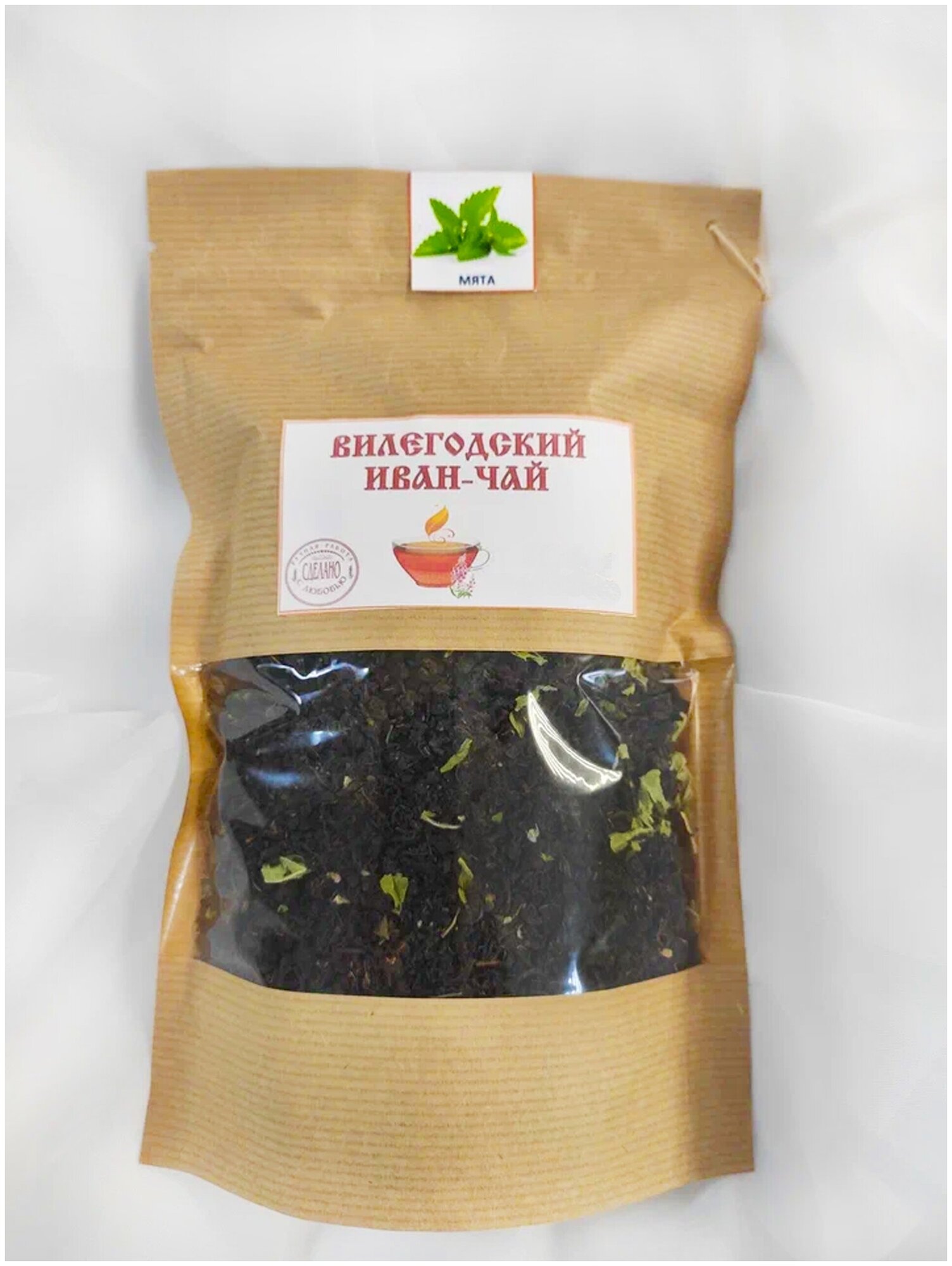 Иван-чай Архангельский с листьями мяты, 150г.