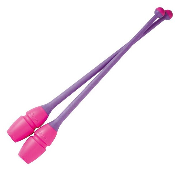 Булавы для художественной гимнастики Chacott 41 см FIG с отверствием (277 розово-фиолетовые)