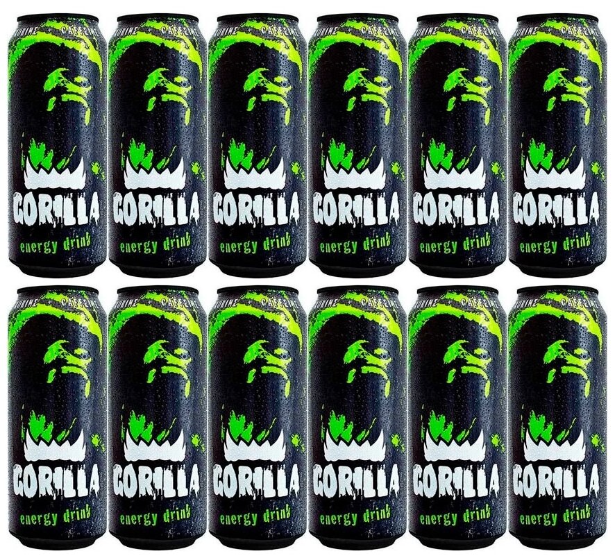 Напиток энергетический Gorilla Горилла Оригинал 0 45 л х 12 шт