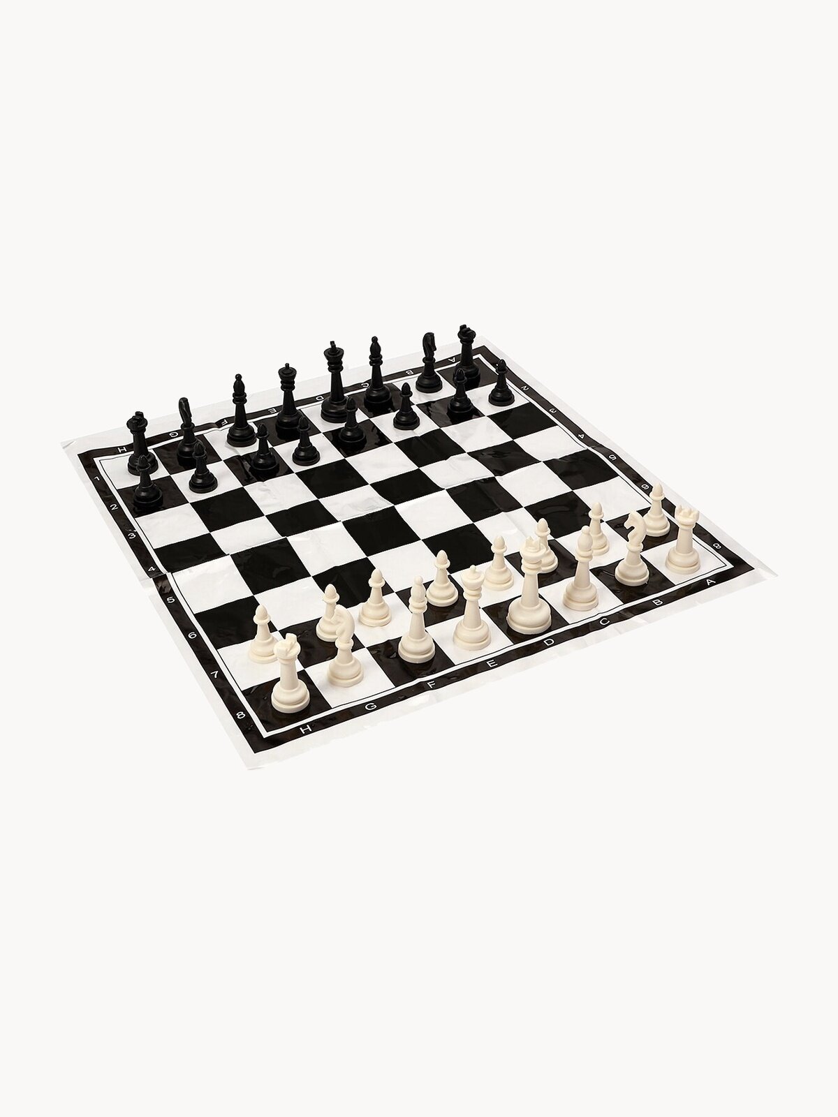 Шахматы классические, 30 × 30 см, фигуры пластик, поле ПВХ, для детей