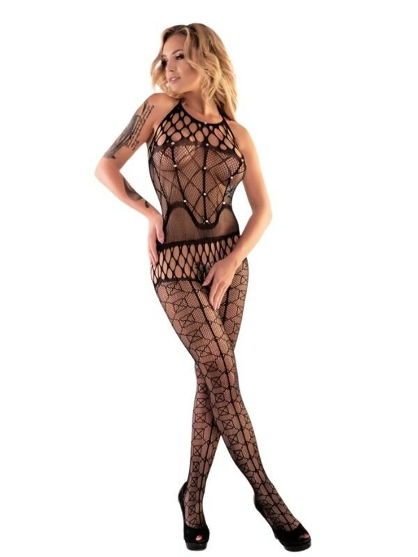 Боди-комбинезон с завязками на шее и открытой спиной "Alizam", S/L