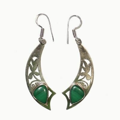 Серьги, искусственный камень