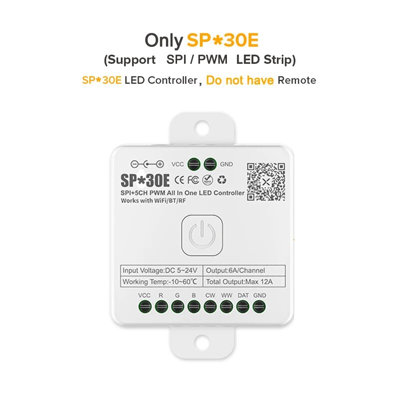 RGB-контроллер BTF-LIGHTING SP530E/SP630E SP630E BT, Only one Controller