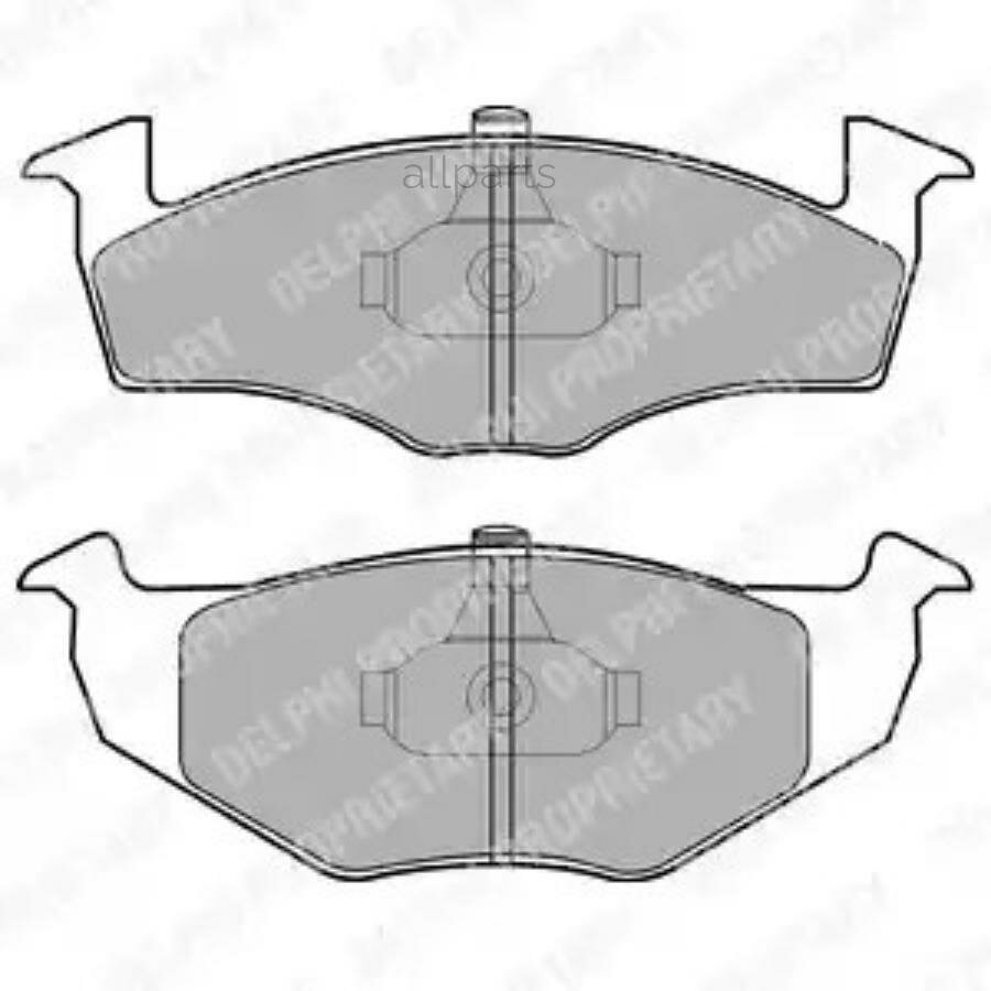 DELPHI LP1601 LP1601 колодки дисковые п.\ VW Polo/Lupo 1.0i-1.9SDi 97>