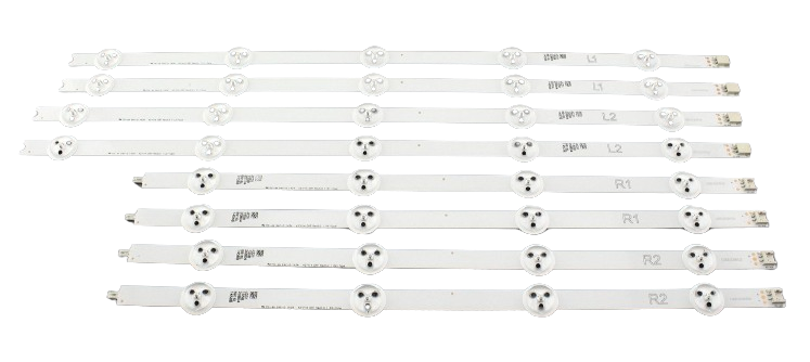 LED подсветка (светодиодная планка) для телевизора TV 42" V14 DRT Rev0.0, комплект 8 шт
