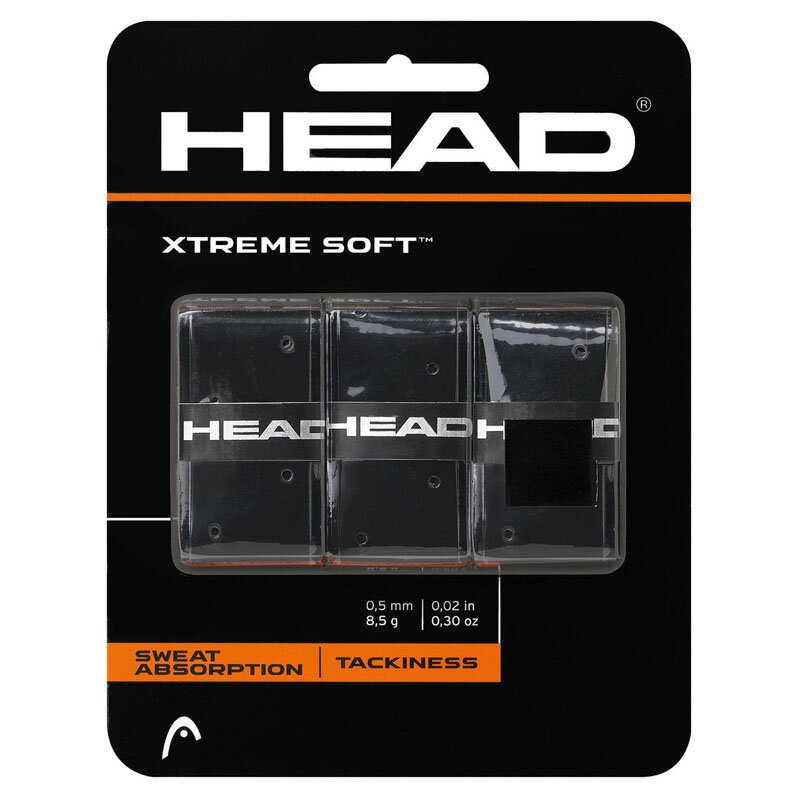 Овергрип Head Xtreme Soft 285104-bk, упаковка 3шт, черный