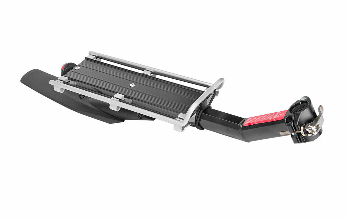 Багажник TRIX задний, консольный, 20"-29", алюминиевый, с быстросъемным креплением за подседельный штырь, черный