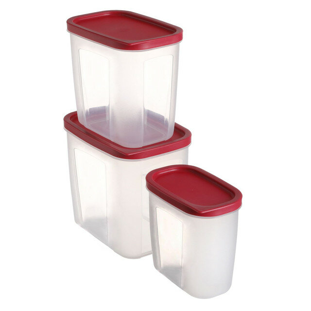 Набор контейнеров TODELIA 3шт 2л, 1,3л, 0,7л прямоугольный пластик