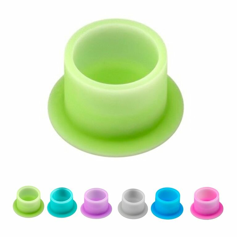 Колпачки для краски, пигмента, перманентный макияж, татуаж, тату OZER Round Silicone Ink Caps (50 шт.)