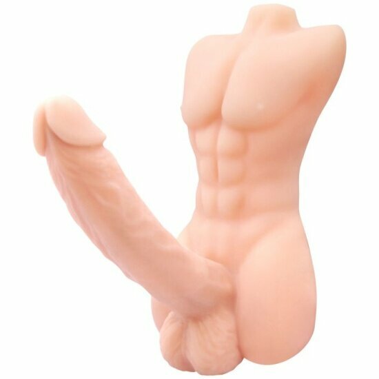 Мини-торс Baile Телесный с фаллосом Monster Dick