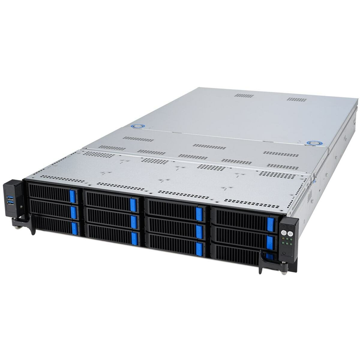 ASUS 2U RS720A-E12-RS12 <90SF02E1-M00BZ0> (SP5, 5xPCI-E, SVGA,12xHS SAS/SATA/NVMe,2x10GbLAN,24DDR5,2600W HS)