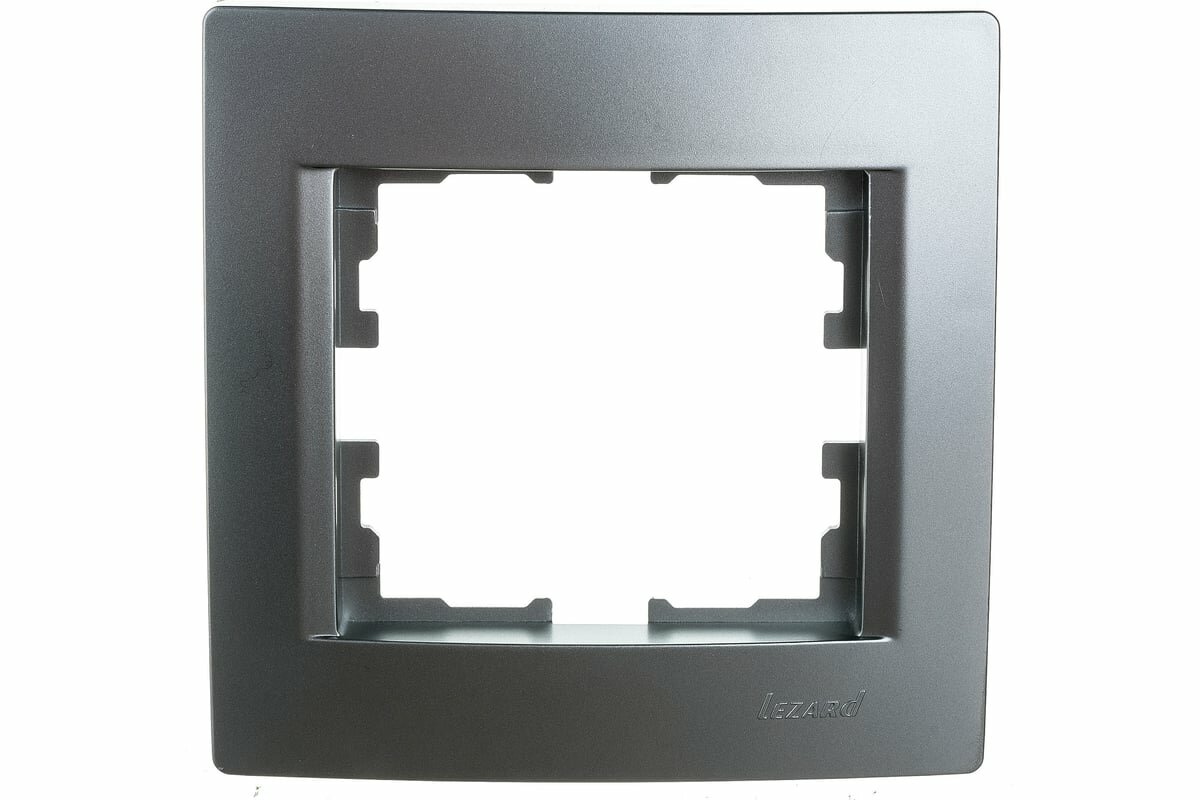 Lezard KARINA 1-местная горизонтальная рамка матовое серебро 707-4300-146 для фото