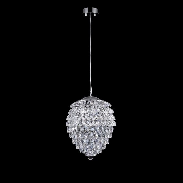 Подвесная люстра Crystal Lux CHARME SP4 CHROME/TRANSPARENT