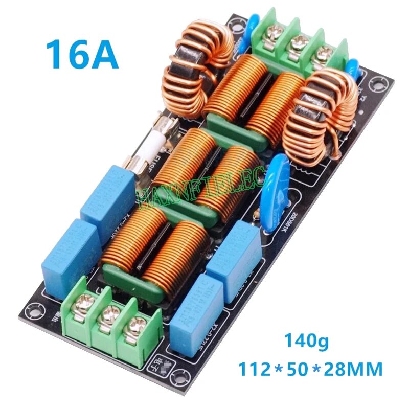 HAXNFIELEC 4-ступенчатый EMI фильтр питания для усилителя 16A