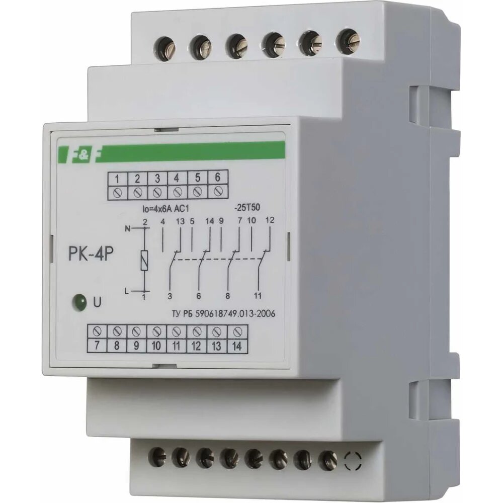 Промежуточное реле F&F PK-4P/Un220V EA06.001.026