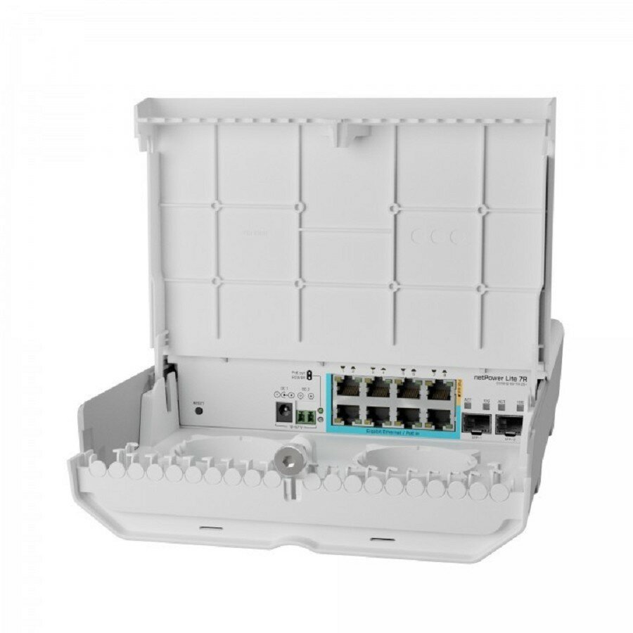 Коммутатор CSS610-1Gi-7R-2S+OUT Mikrotik Для малых рабочих групп