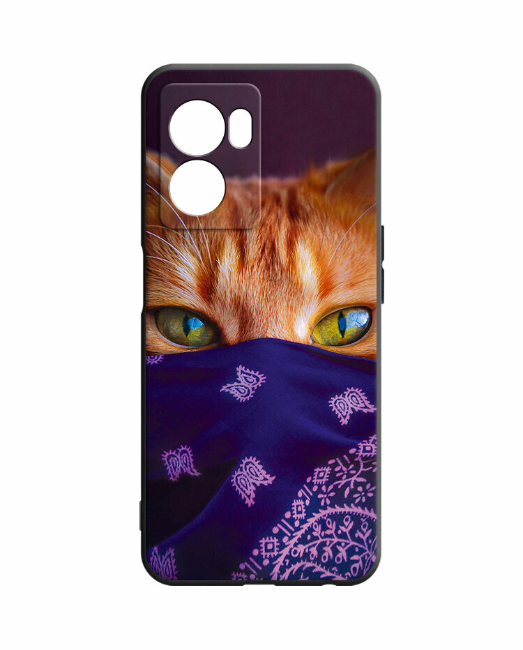 Силиконовый чехол для Oppo A56s (5G) DF oCase-12 (black) Art003
