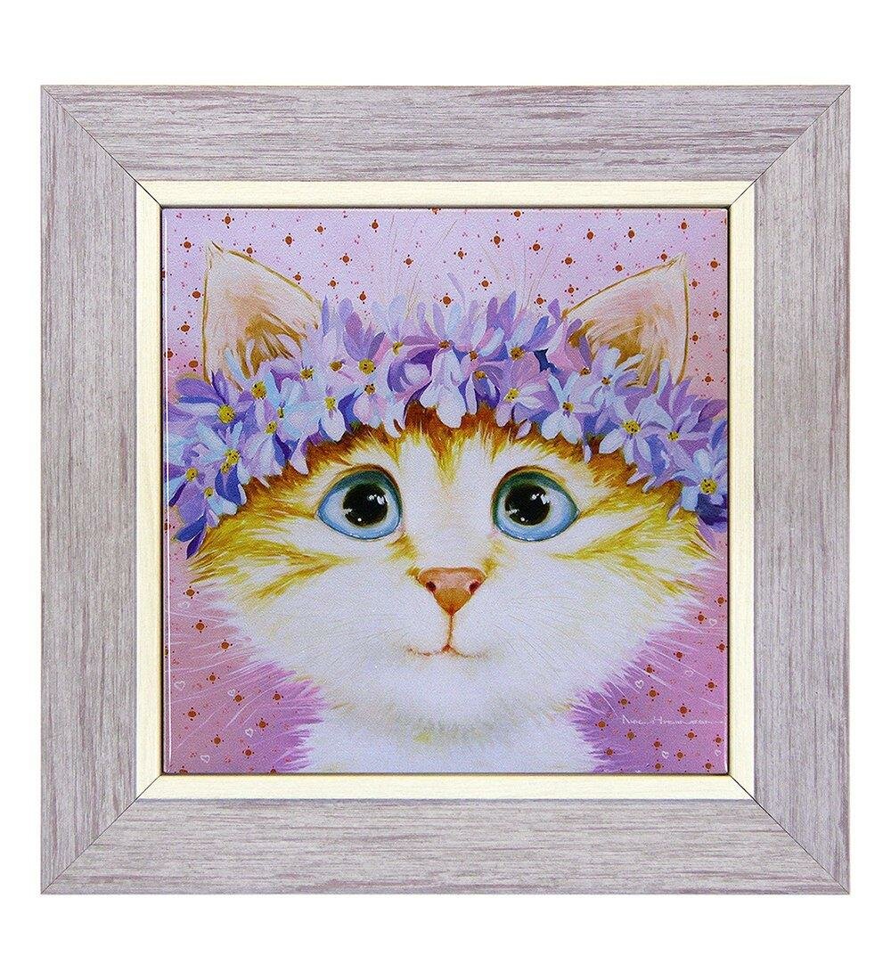 Панно керамическое Самая красивая 15х15 A2146366 Artangels, Керамика, пластиковая рамка