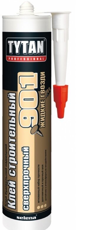 Tytan Professional клей строительный сверхпрочный №901 бежевый 380 г