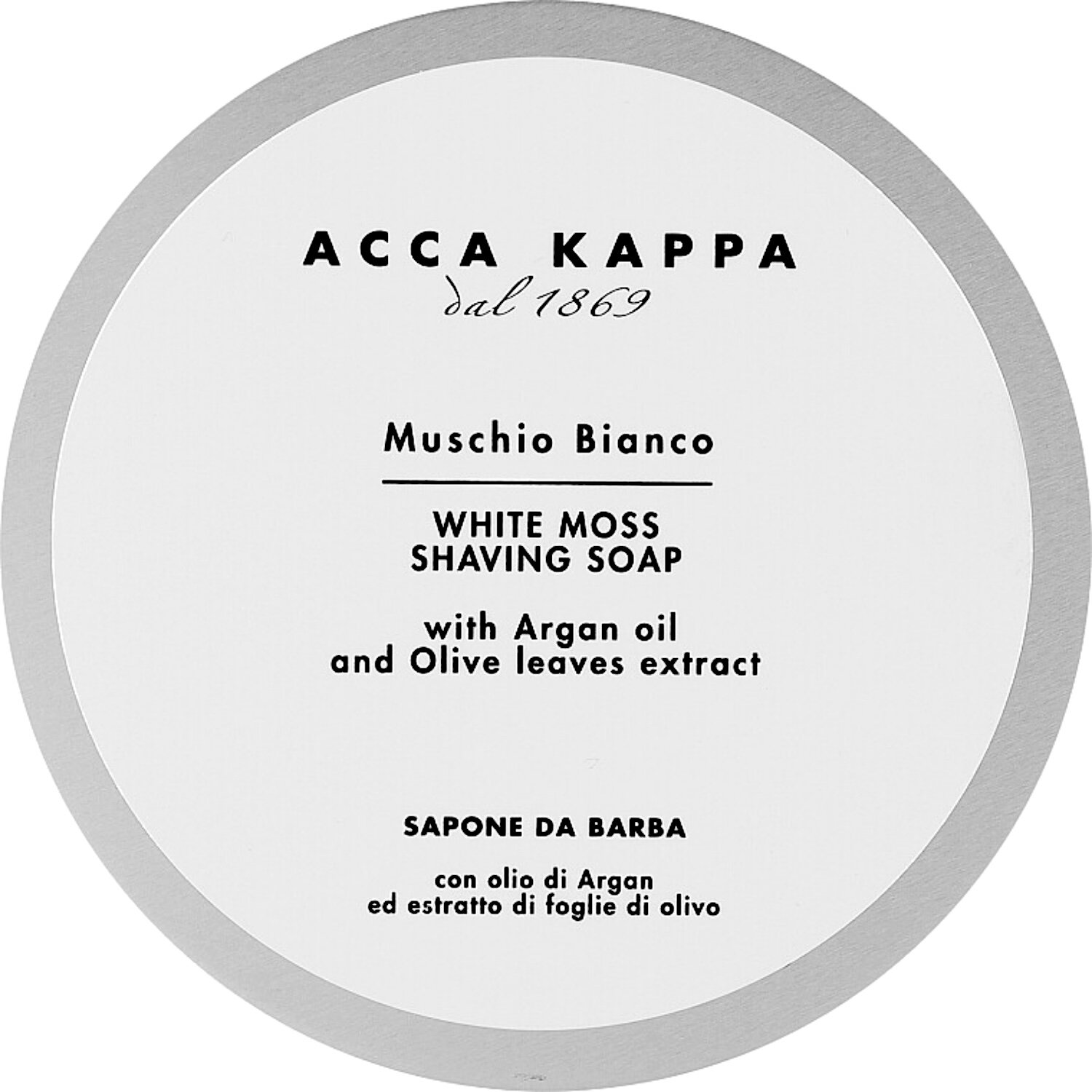 Мыло для бритья ACCA KAPPA Muschio Bianco (Белый Мускус), 250 мл