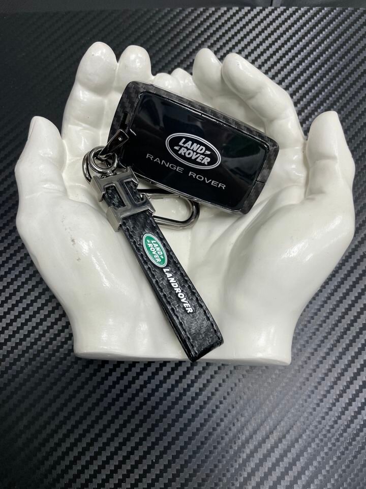 Металлический чехол для ключа Land Rover A карбоновый
