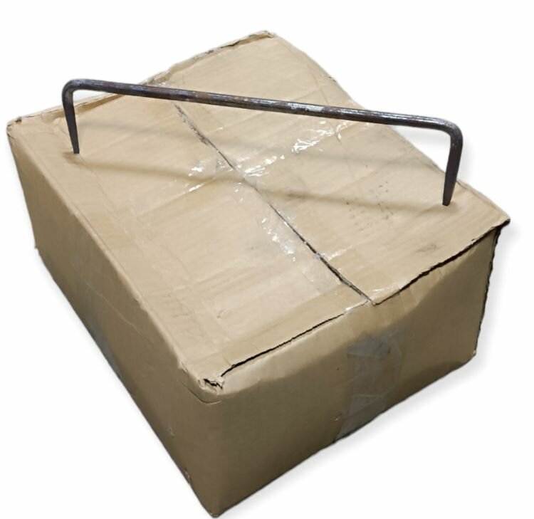 Скоба строительная для бруса и бревна 10х300х80 (25 шт)