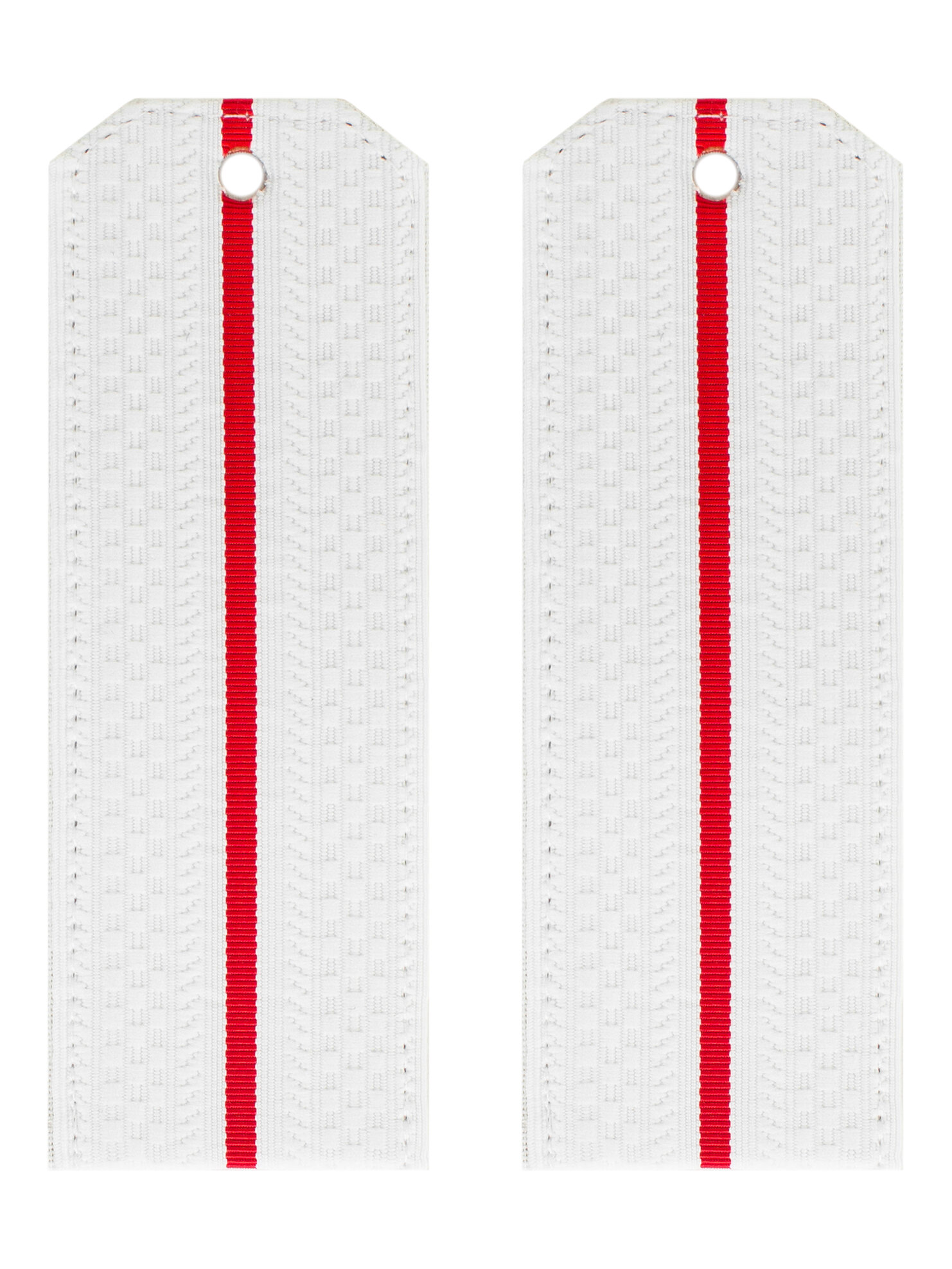 Погоны Общевойсковые белые 1 просвет галун 14х5см картон