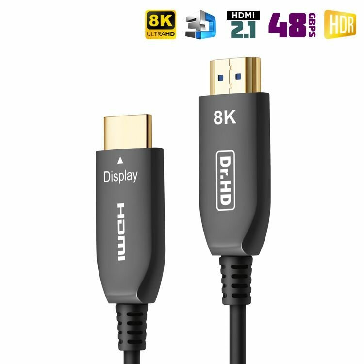 Оптический HDMI кабель 6 метров Dr.HD FC 6 ST / 8K HDR10+ 48Gb HDMI 2.1