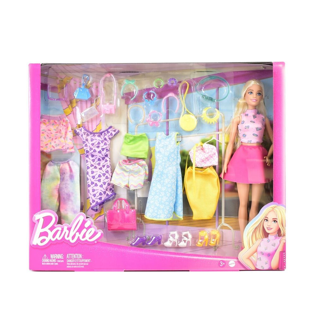 Игровой набор BARBIE Кукла с одеждой и акссесуарами HKB07