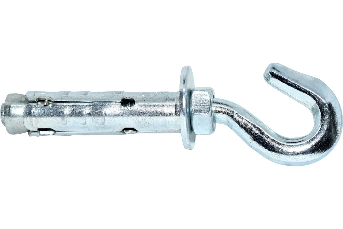 Tecfi DX ZN М12x75 Анкер с крюком, комплект 2 шт. пакет 148890 для конструкций