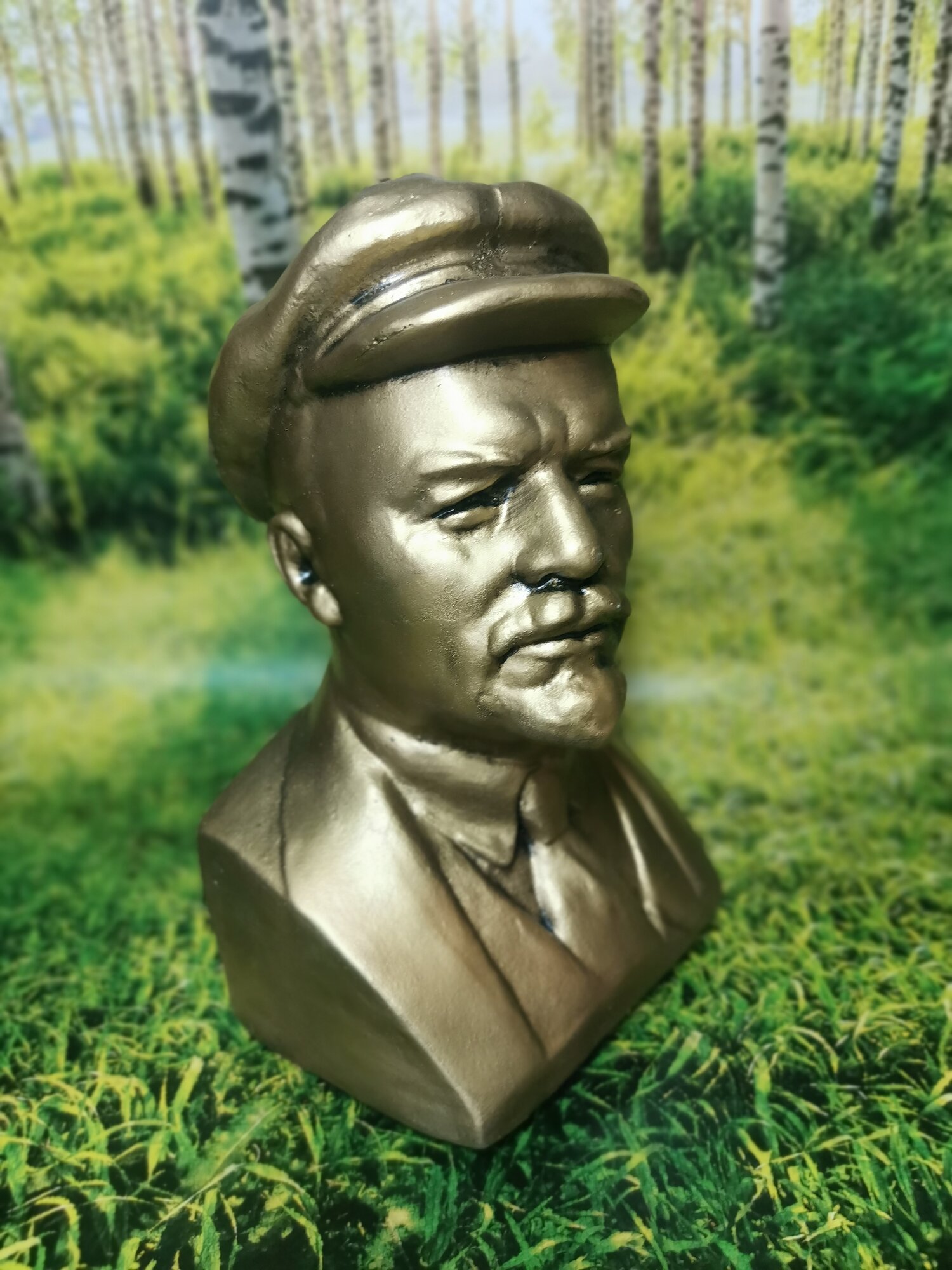 Фигурка Бюст Ленин В. И. гипс, цвет бронза, высота 24см, длинна 13см, ширина 21см