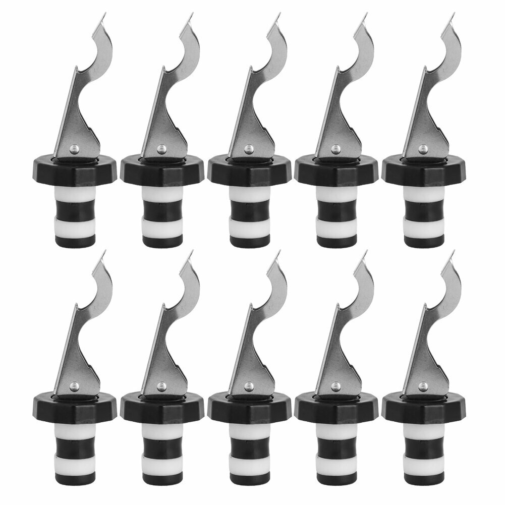 10PCS Wine Bottle Stopper Champagne Stopper Reusable Wine Vacuum Plug Tool Bar Kitchen Accessories