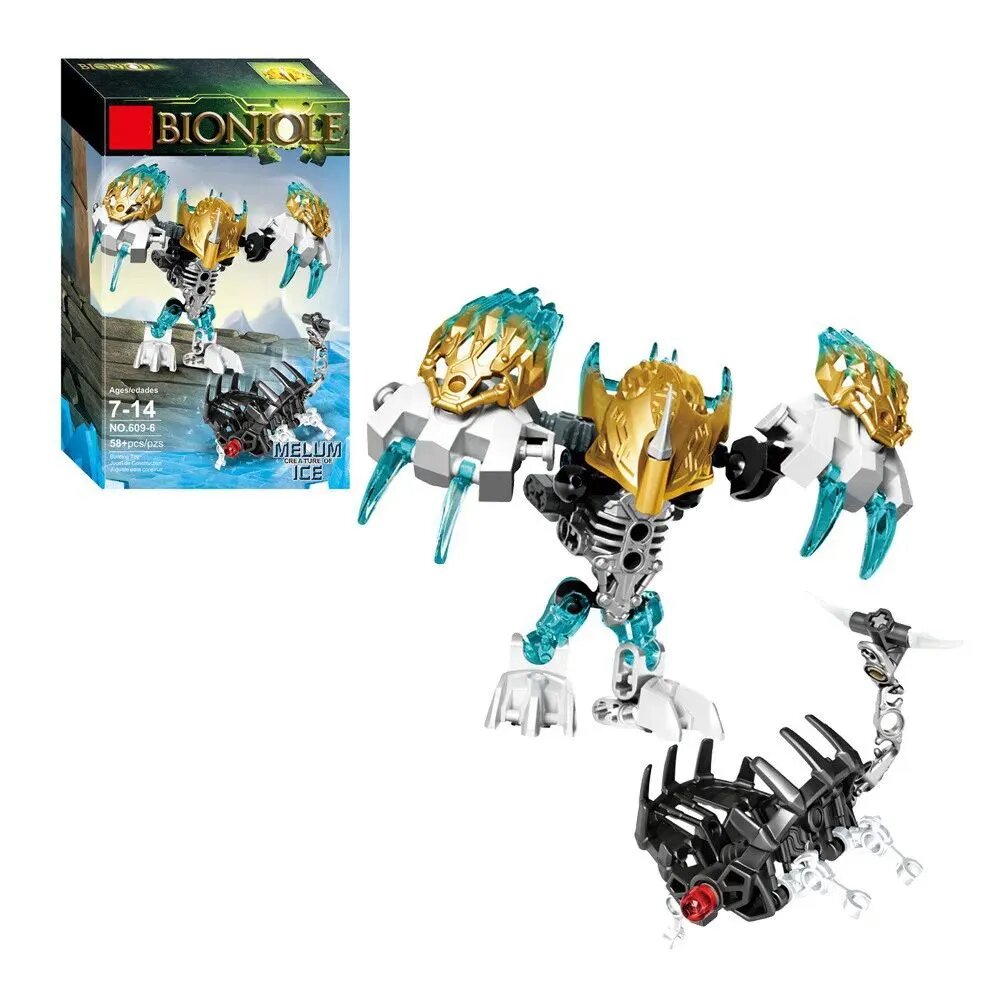 Конструктор Bionicle Бионикл Мелум: Тотемное животное Льда, 62 детали