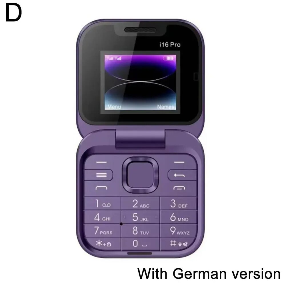Телефон-раскладушка I16pro FliIo14 I17pro F15mini для детей, детский флип-телефон, вместительный D
