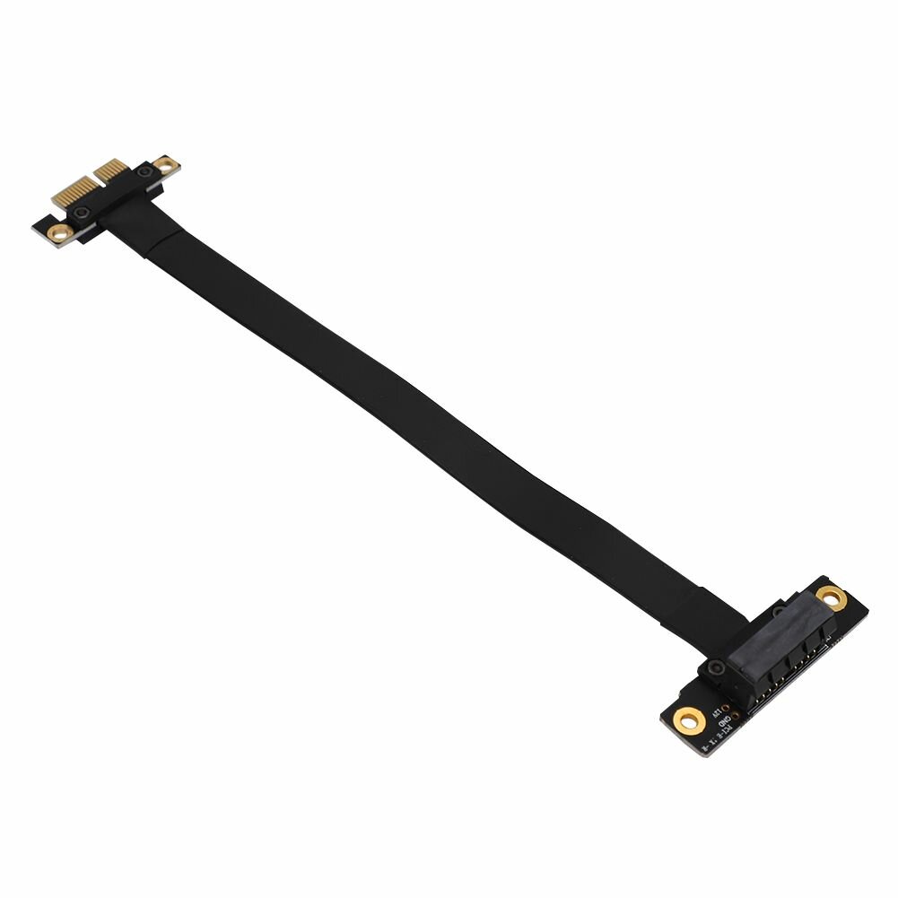 Удлинитель PCI-E x1, 20 см, угол 90 , защита
