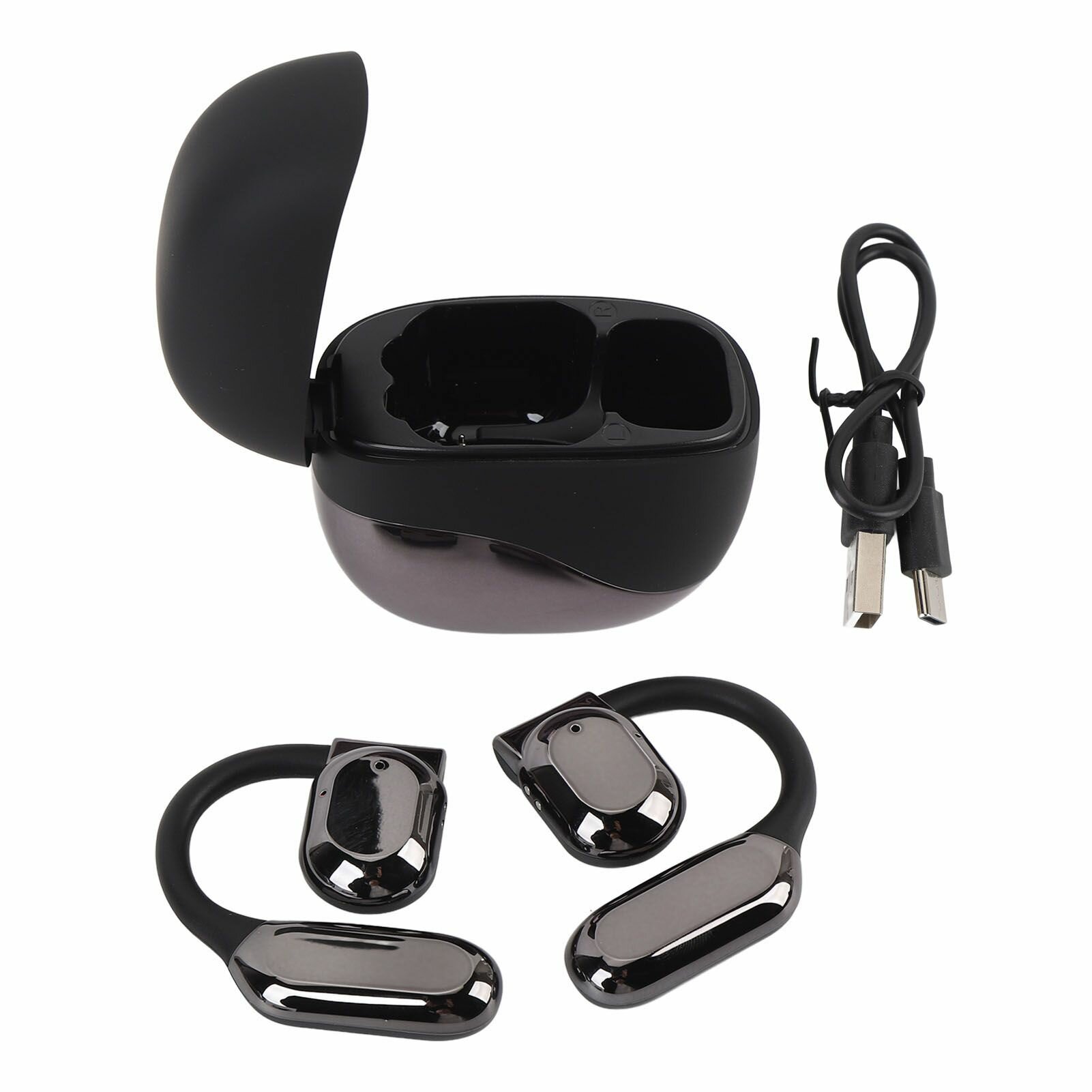 Переводчик на 144 языка Наушники-вкладыши для перевода в реальном времени с открытым ушным каналом для деловых поездок и конференций