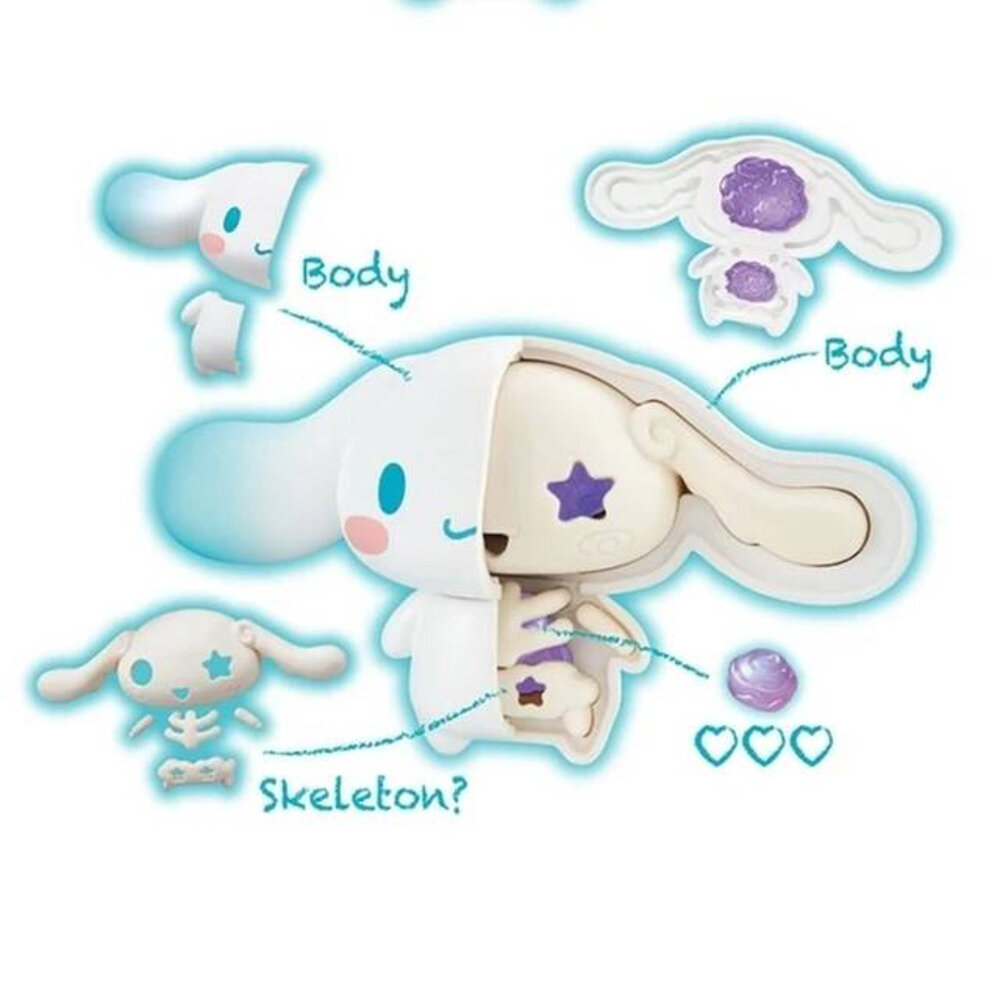 Набор фигурок Sanrio Cartoon Box Half Skull Hello Kitty Cinnamoroll Melody Kuromi, собранная модель, статуэтка, кукла, подарок, игрушка.