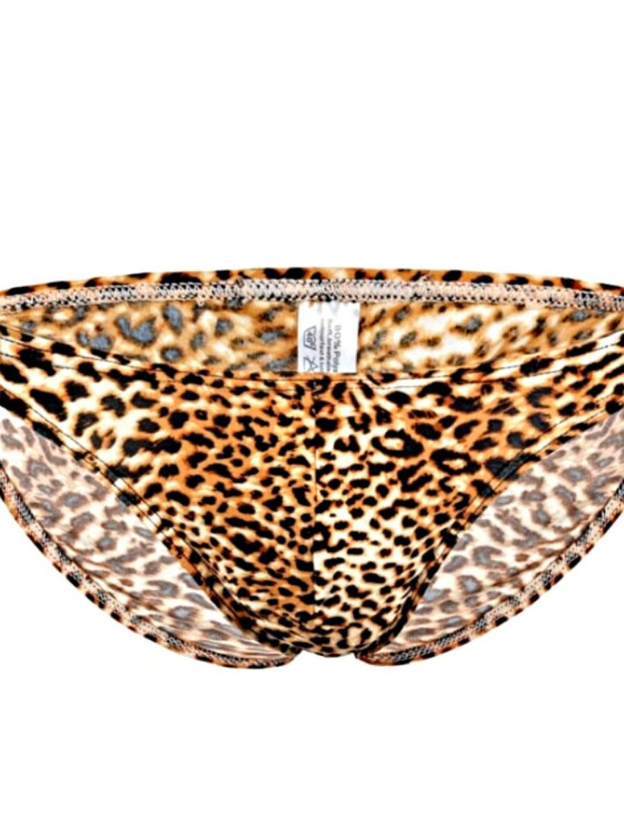 Трусы Romeo Rossi RR2061-1, мужские, слипы, леопардовый принт, размер L(48)