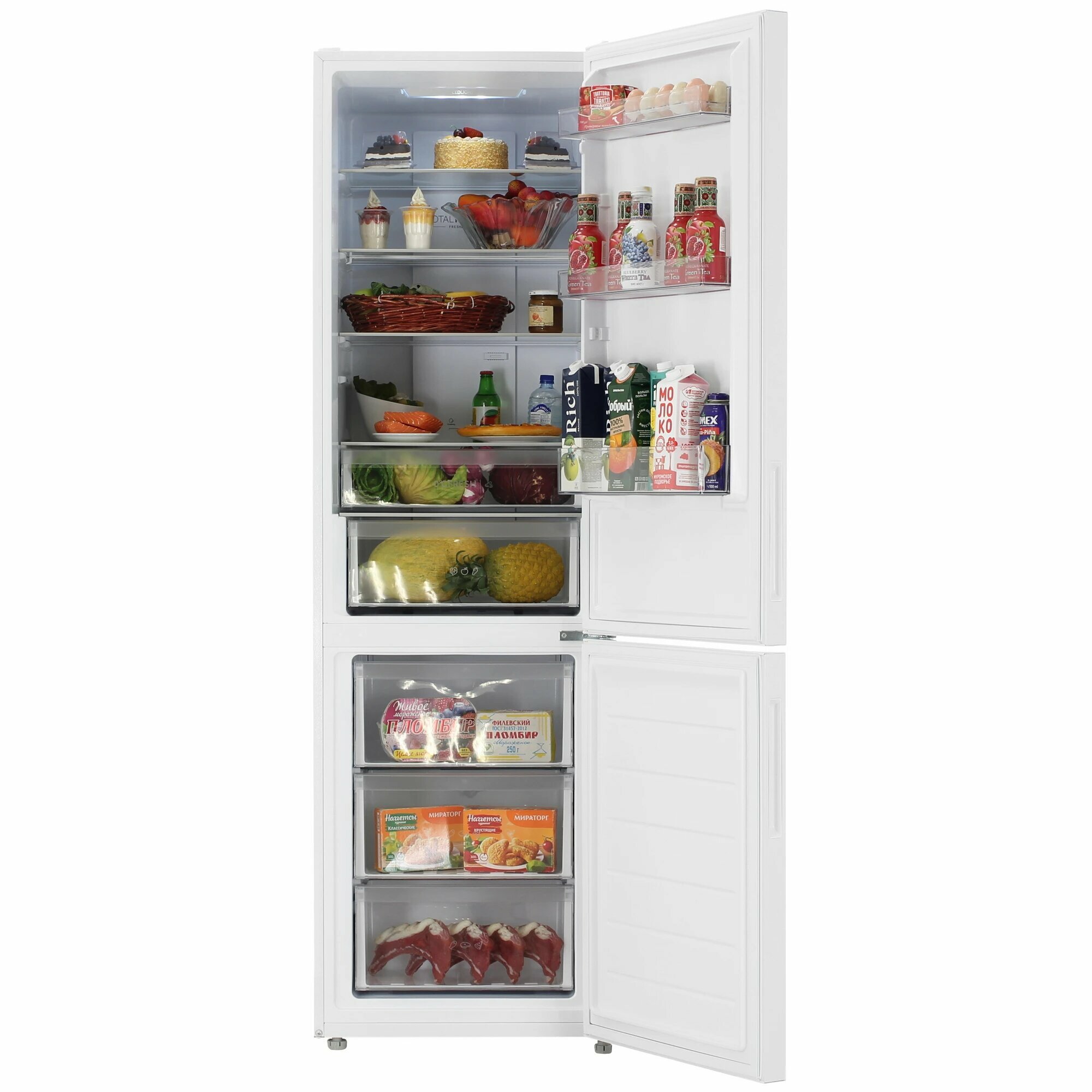 Холодильник Haier CEF538CWG, морозильная камера снизу, белый