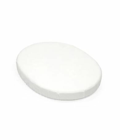 Простыня натяжная для люльки Stokke Sleepi Mini Fitted Sheet White белая