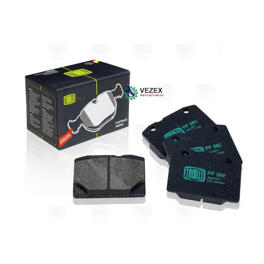 TRIALLI PF966 Колодки тормозные передние ВАЗ 2107 PF966