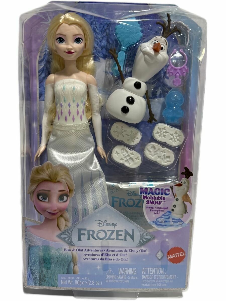 Кукла Mattel Disney Frozen Эльза и Олаф Холодное сердце Дисней