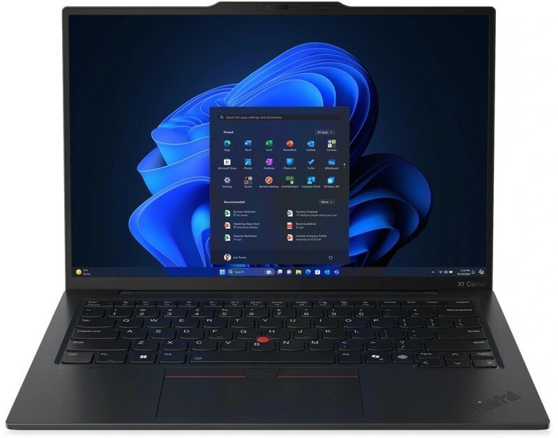 Ноутбук Lenovo ThinkPad X1 Carbon G13 Aura, 14", 2024, OLED, Intel Core Ultra 7 258V 2.2ГГц, 8-ядерный, 32ГБ LPDDR5x, 512ГБ SSD, Intel Arc 140V, Windows 11 Pro, черный (21ns0014us)
