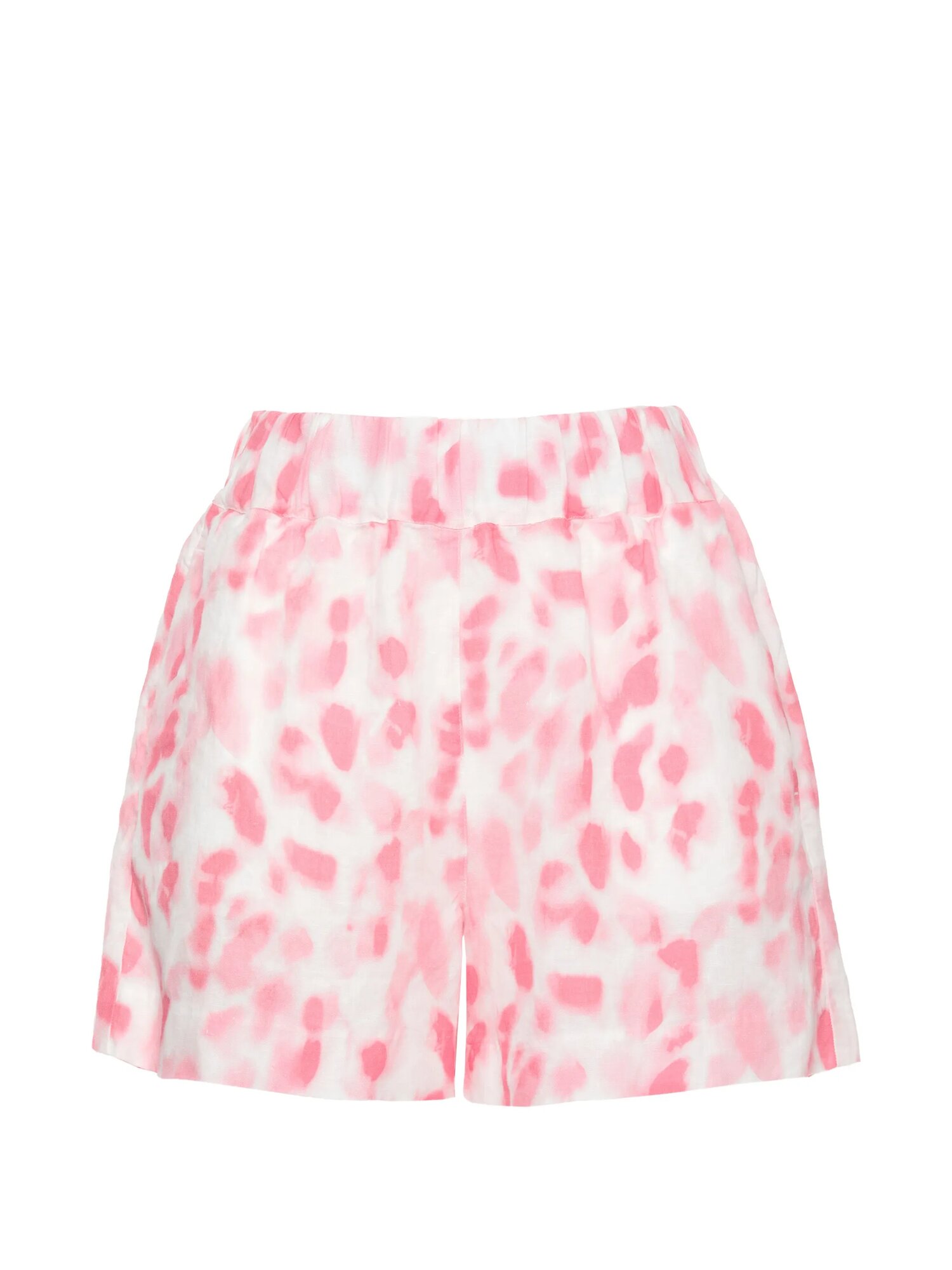 Шорты Leopard-print linen shorts