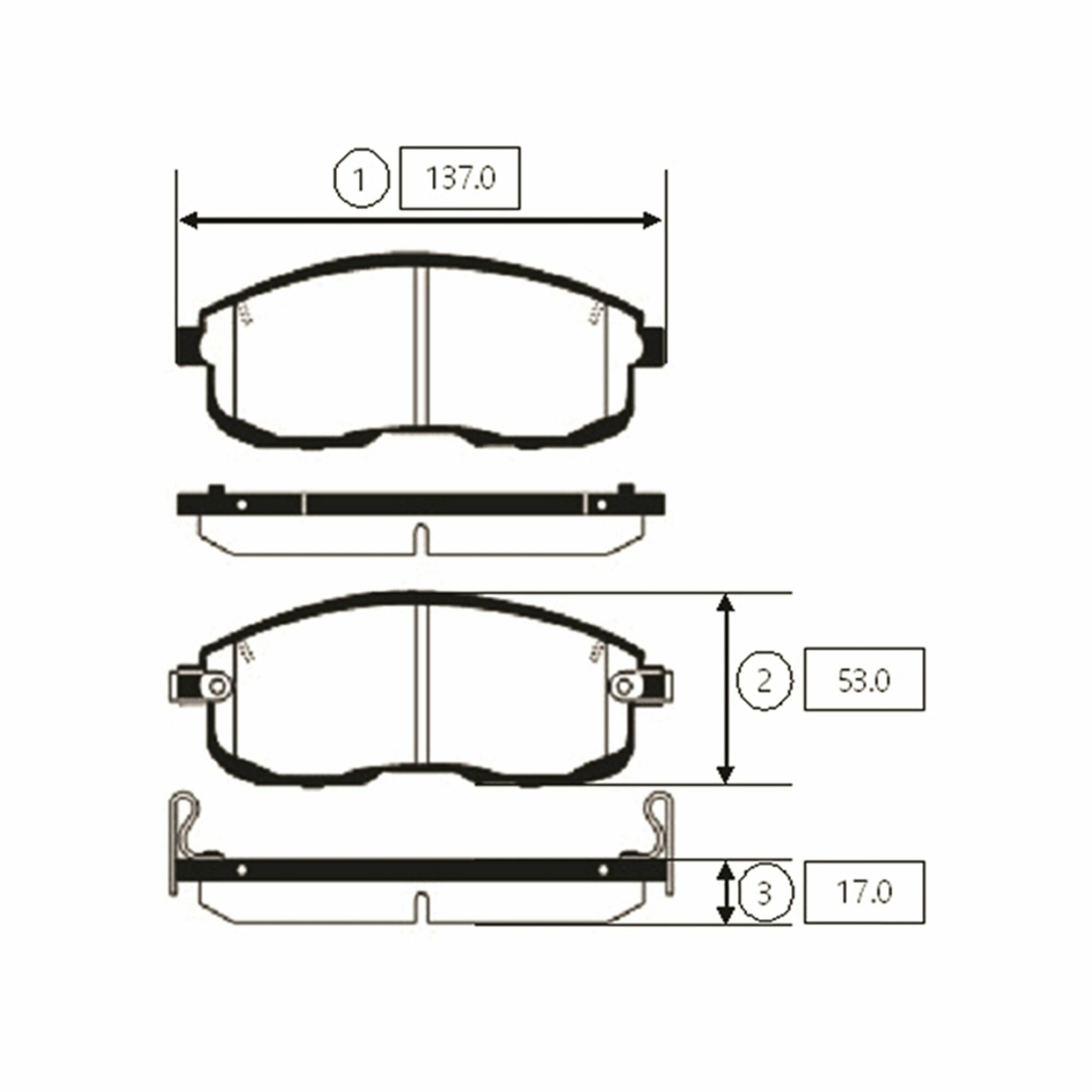 Колодки тормозные NISSAN JUKE/MAXIMA/TEANA/TIIDA/SUZUKI SX4 передние с инд. из. Комплект 4 шт