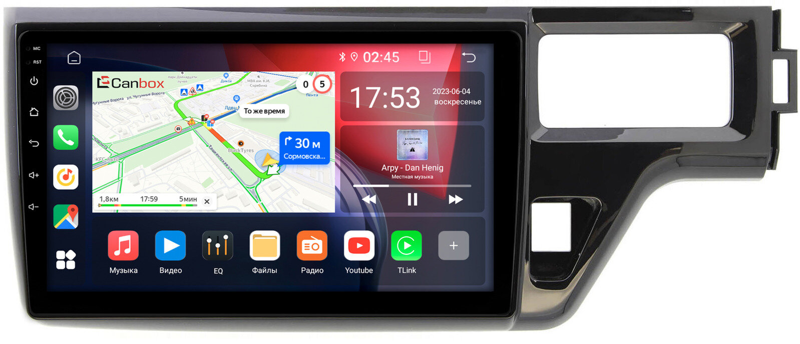 Штатная магнитола Canbox GT10-1099 для Honda Stepwgn 5 2015-2022 на Android 10 (IPS, DSP, CarPlay)