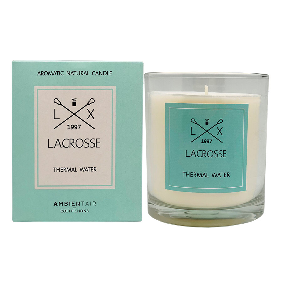 Свеча ароматическая Lacrosse 60 ч Thermal Water в стакане Ambientair VV060TWLC_new