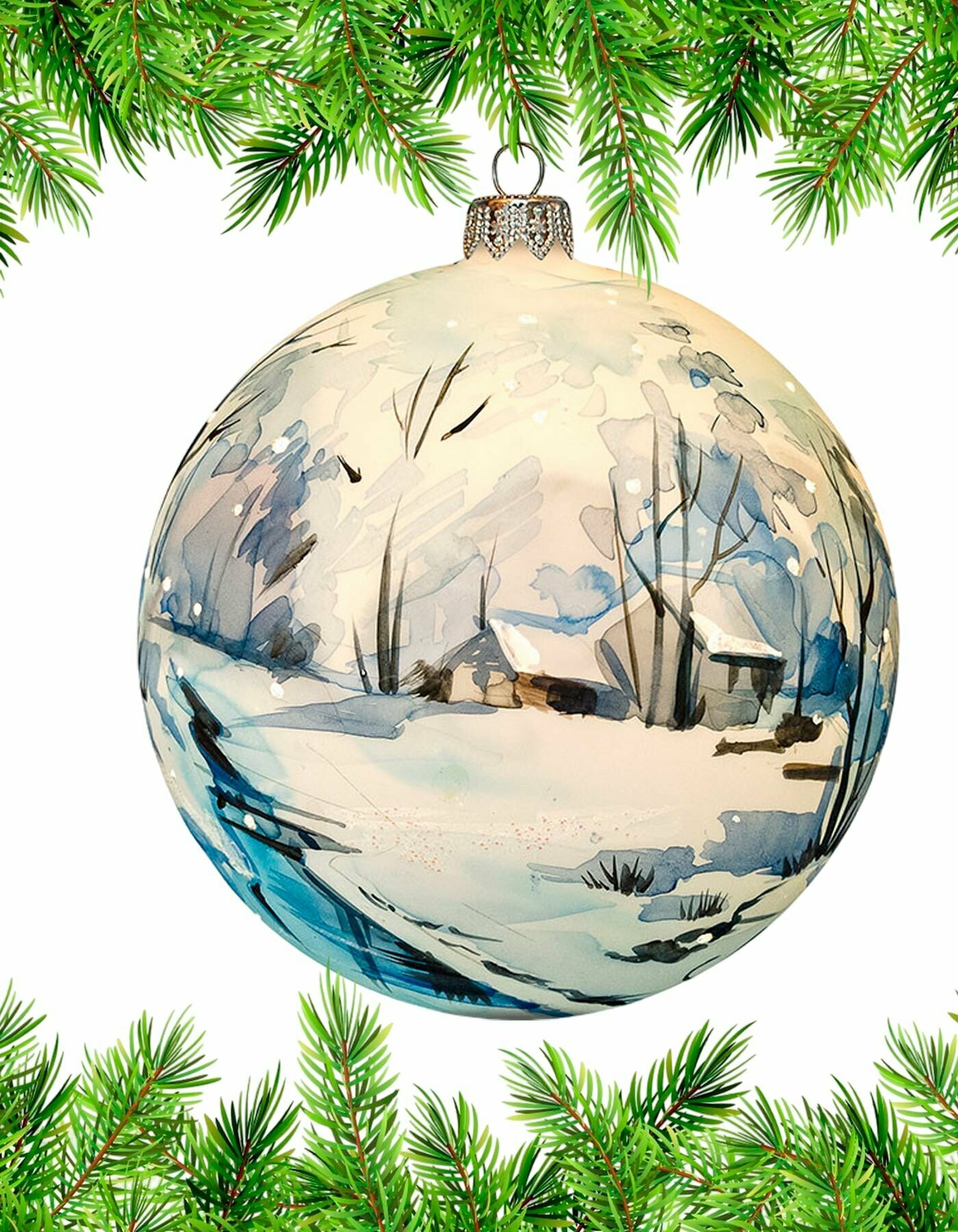 Елочный шар "Зима"