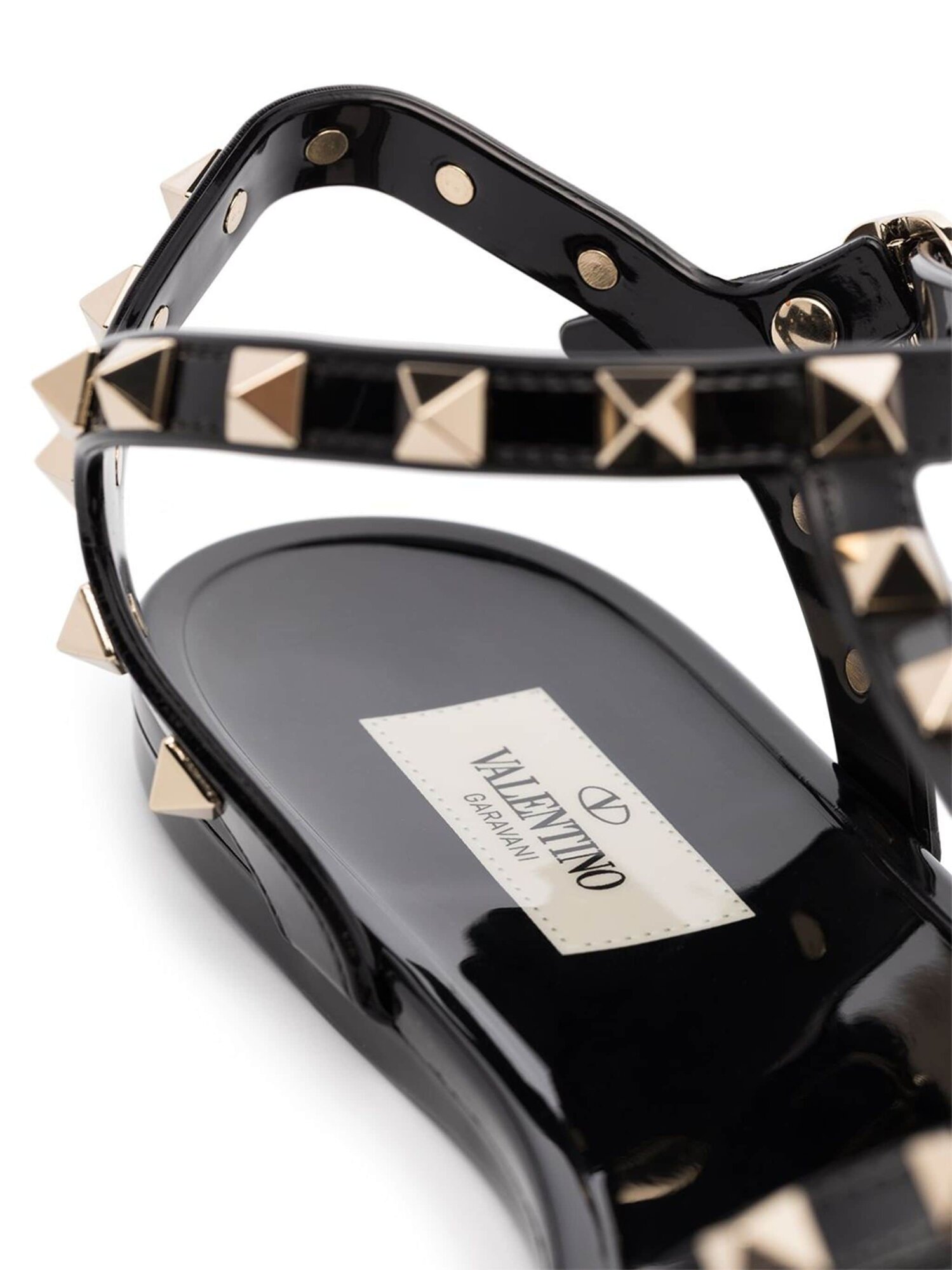 Босоножки Valentino Rockstud, размер 38, черный — фото 1